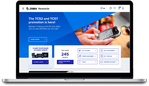 Zebra Rewards Program at BlueStar